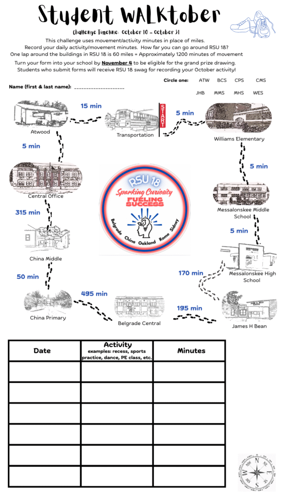 Walktober challenge (student) - RSU 18 District